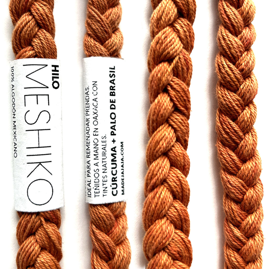 Hilo Meshiko Cúrcuma + Palo de Brasil – Madeja Jaja