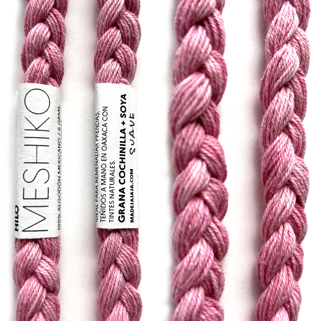 Hilo Meshiko Grana Cochinilla suave – Madeja Jaja